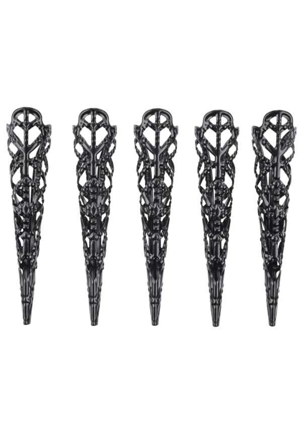 Black Sensory Fingertips Jilling Womens Sex Toys 8028
